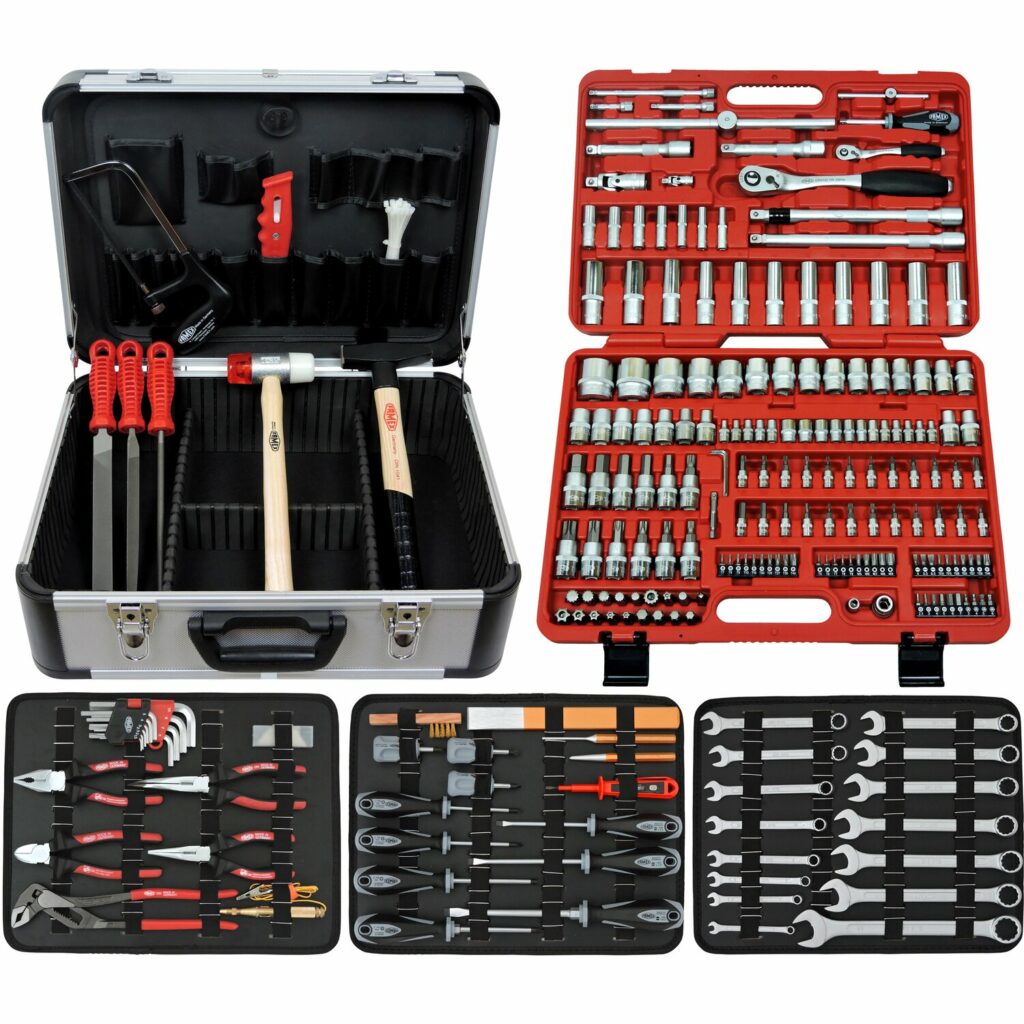 Famex Alu-Werkzeugkoffer Mechaniker 716-09 inkl. Steckschlüsselsatz ...